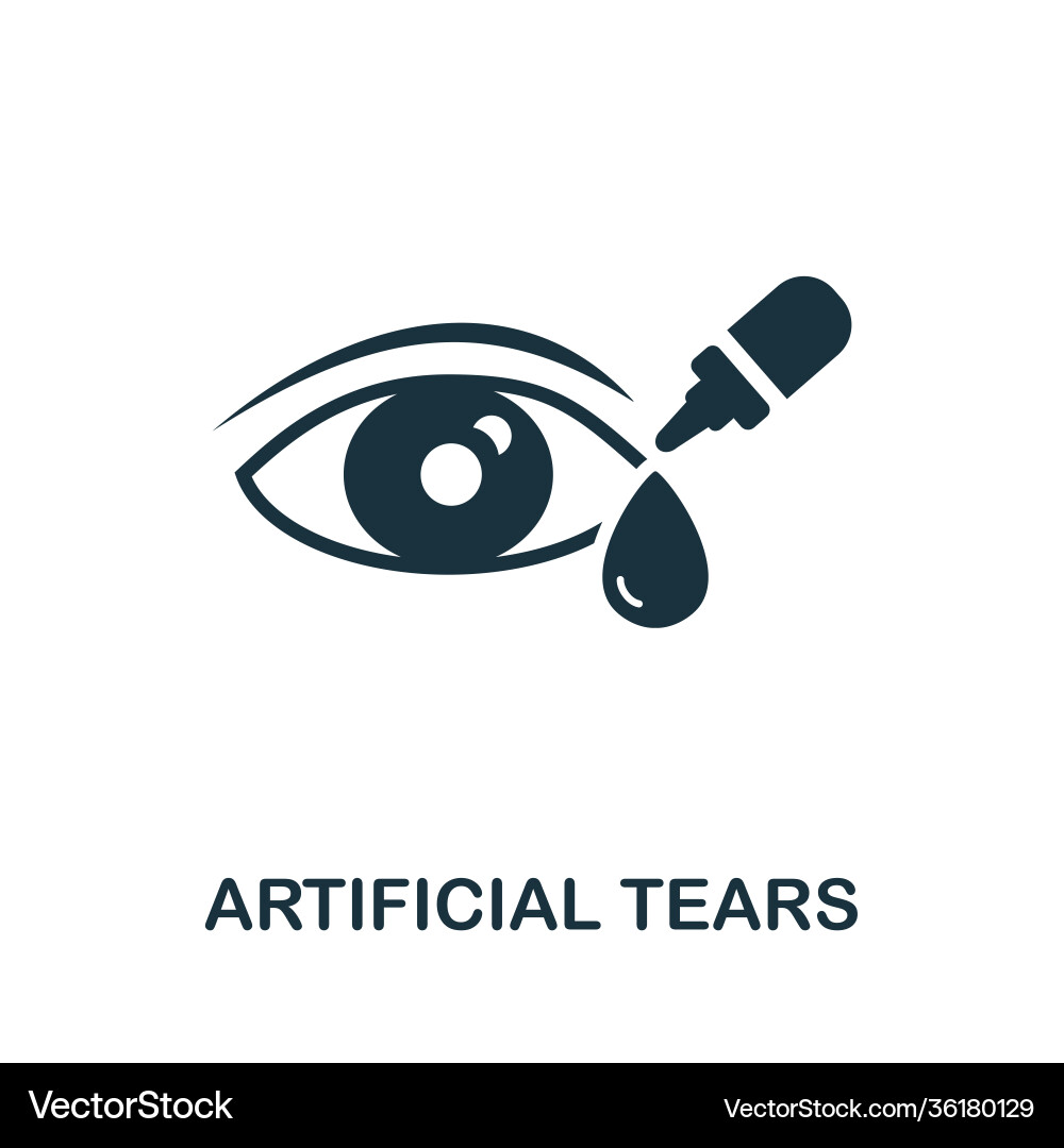 Artificial tears icon simple from ophthalmology Vector Image