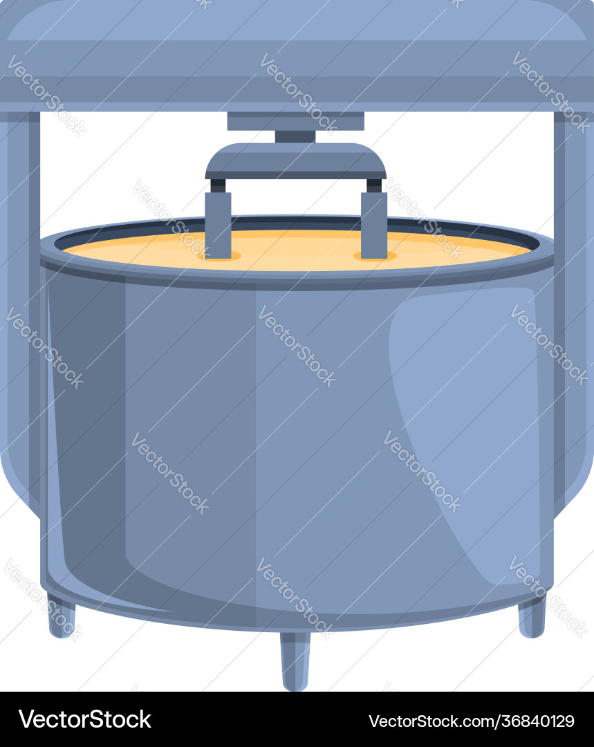 Coagulation cheese machine icon cartoon style Vector Image