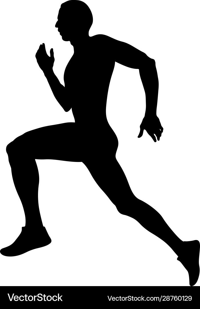 Faster runner athlete Royalty Free Vector Image