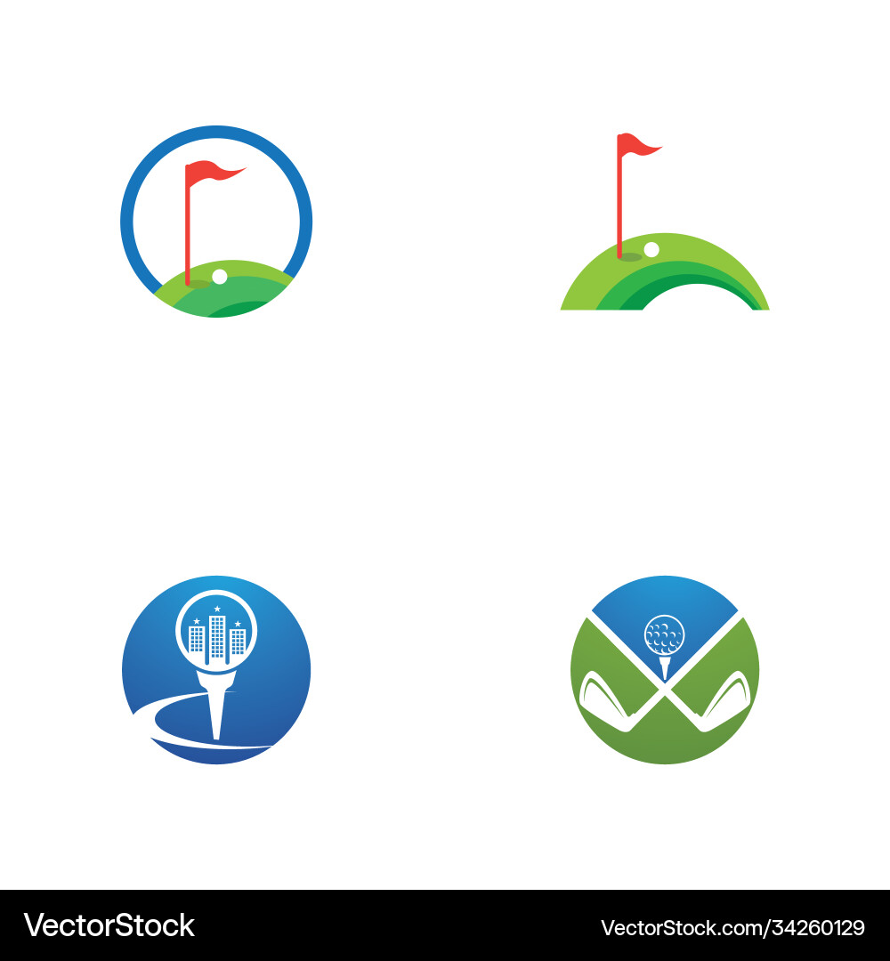Golf logo and icon Royalty Free Vector Image - VectorStock