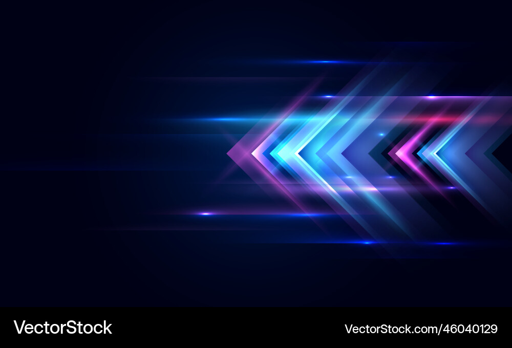High-Speed Light Arrows - Abstract Motion Vector Image
