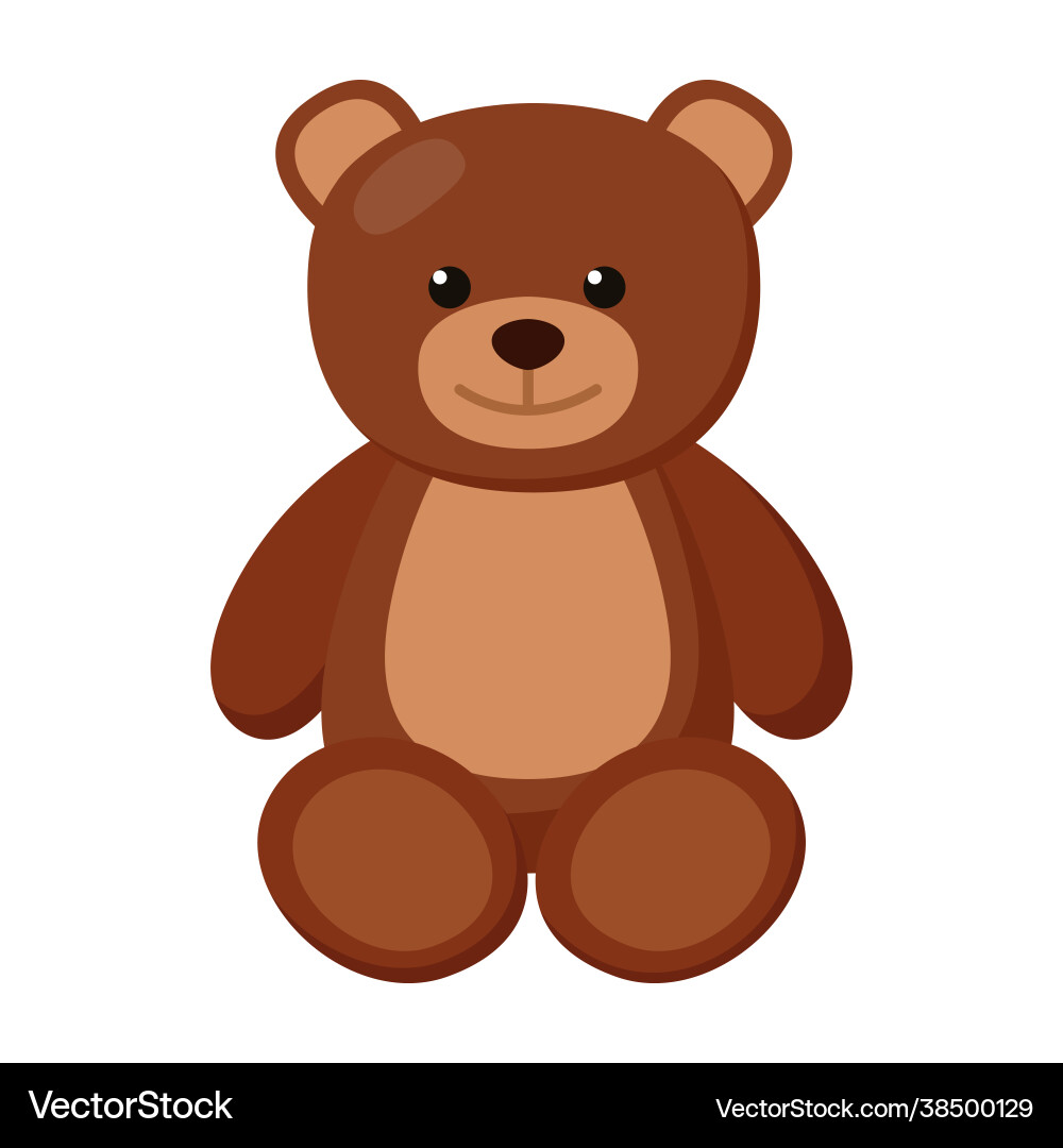 Kid toy bear Royalty Free Vector Image - VectorStock