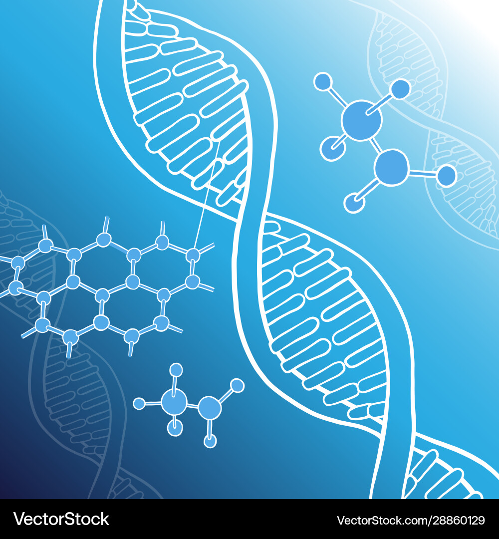 Poster on theme science and chemistry Royalty Free Vector