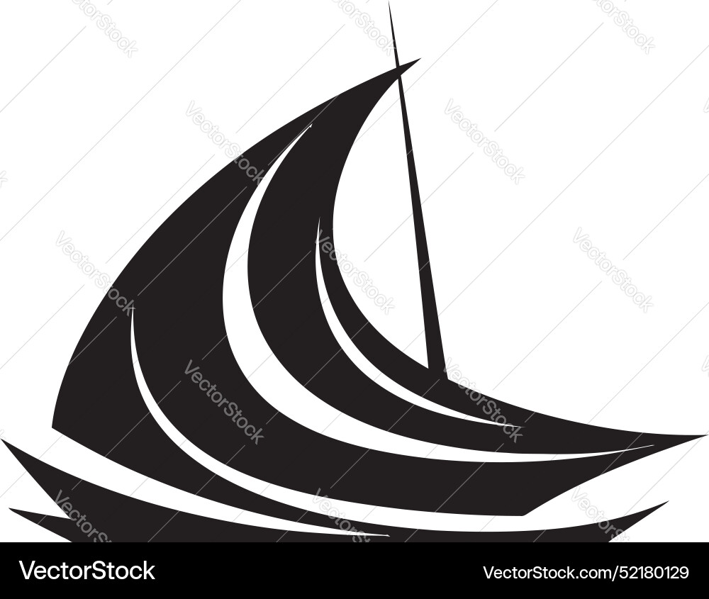 Simple maritime charm boat icon muted mariner Vector Image