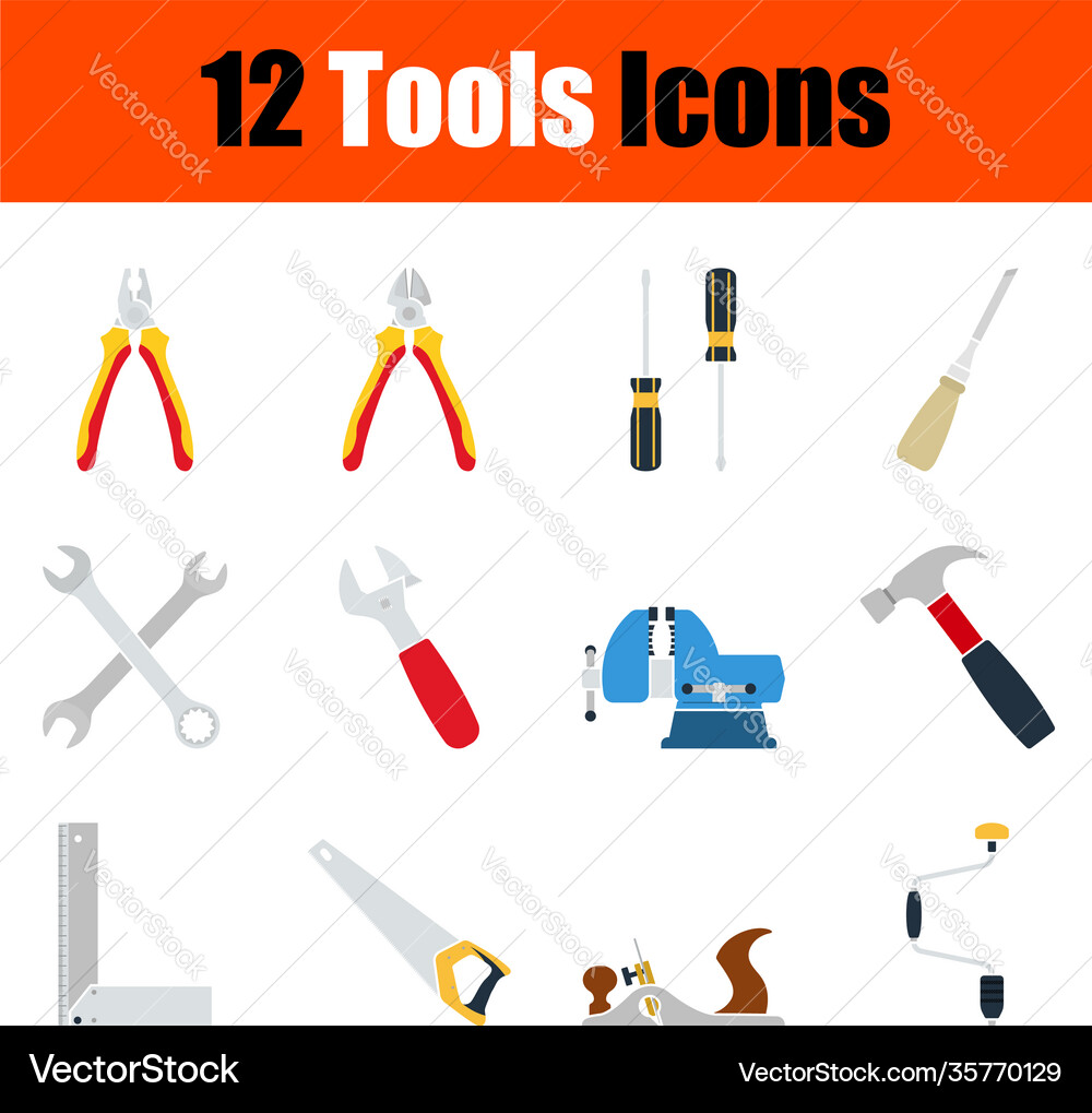 Tools icon set Royalty Free Vector Image - VectorStock
