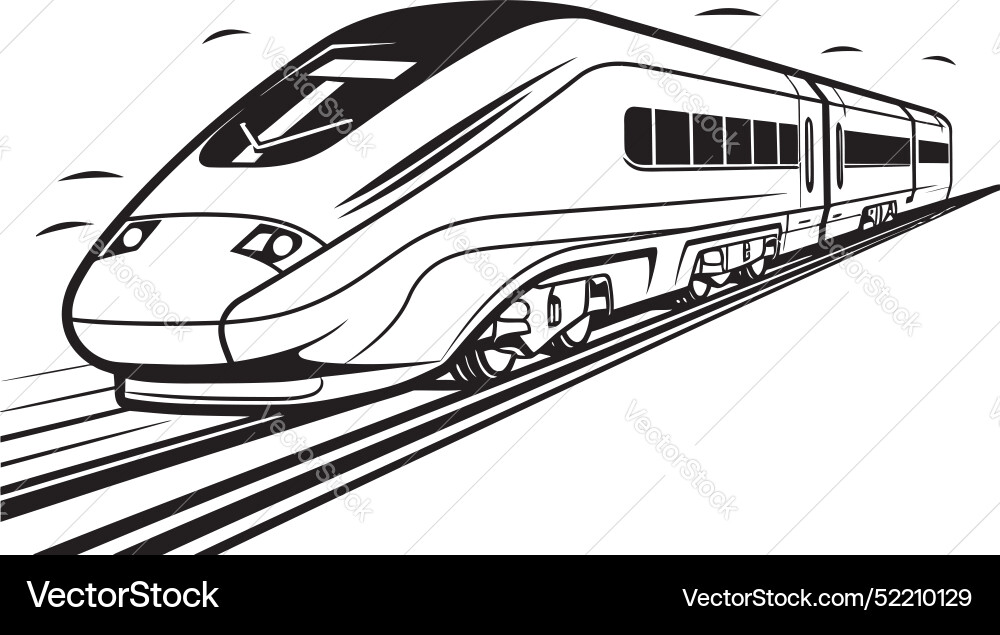 Turbo transit icon of high speed train express Vector Image