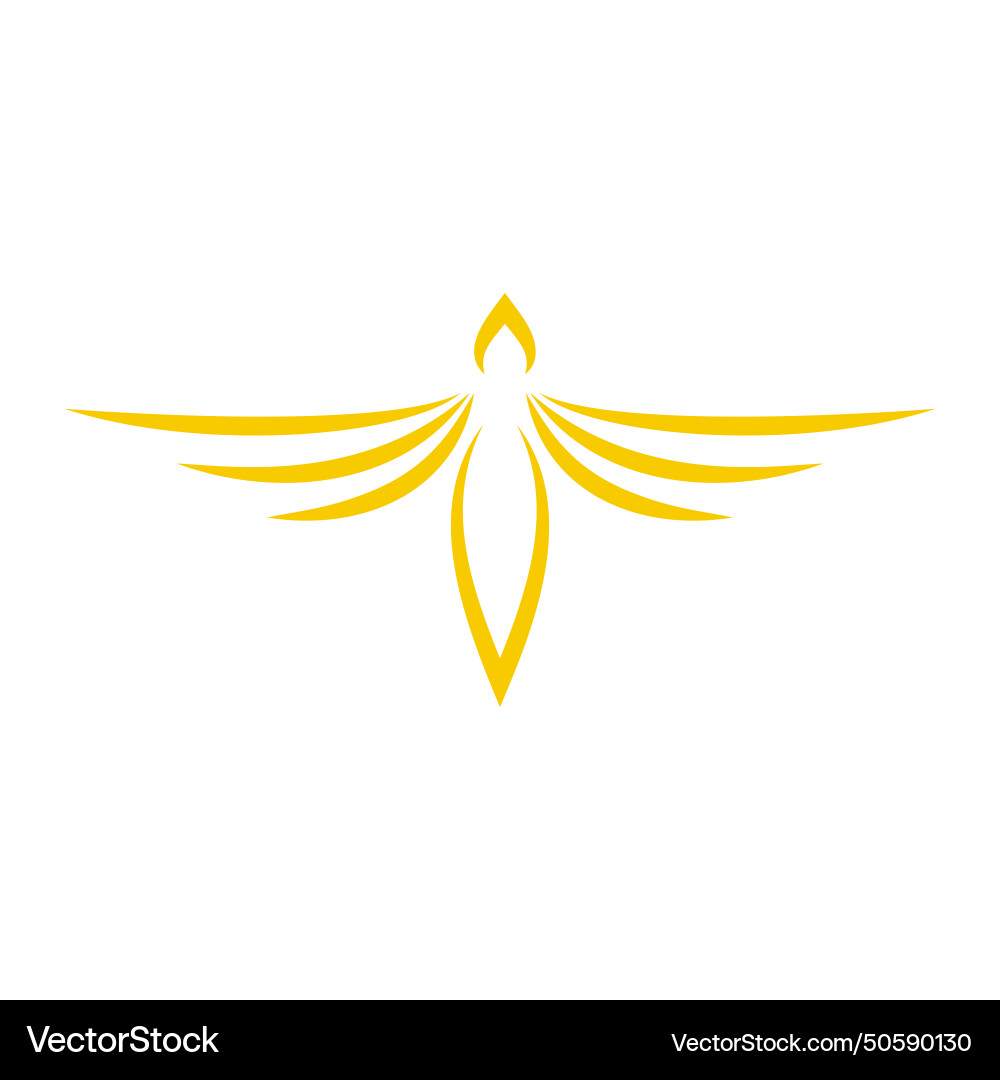 Abstract insect icon Royalty Free Vector Image