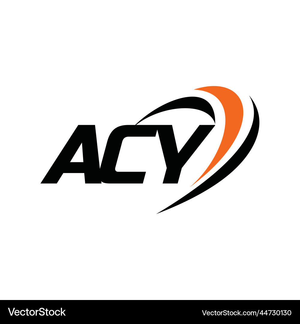 Acy monogram logo Royalty Free Vector Image - VectorStock