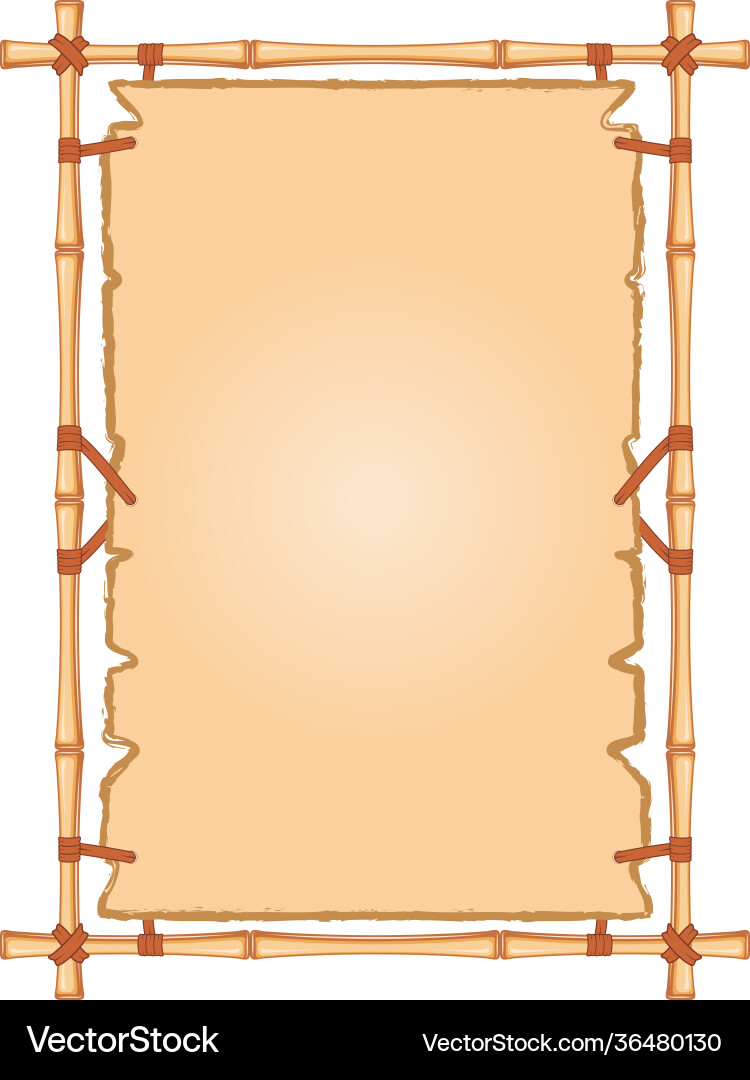 Bamboo Border Vector