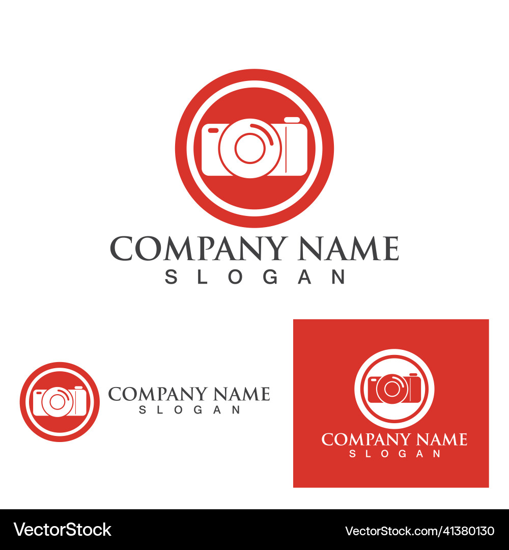 Camera logo and symbol image Royalty Free Vector Image