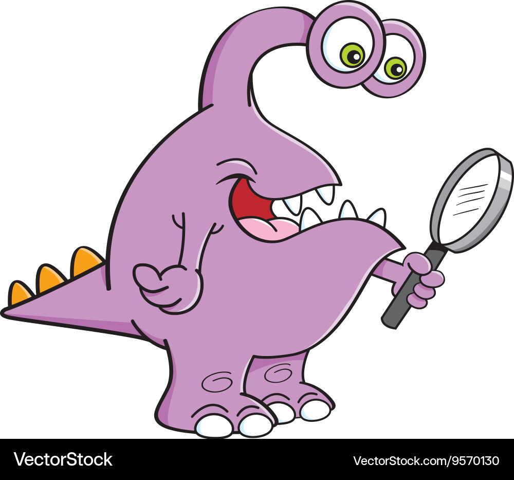 Cartoon of a monster Royalty Free Vector Image
