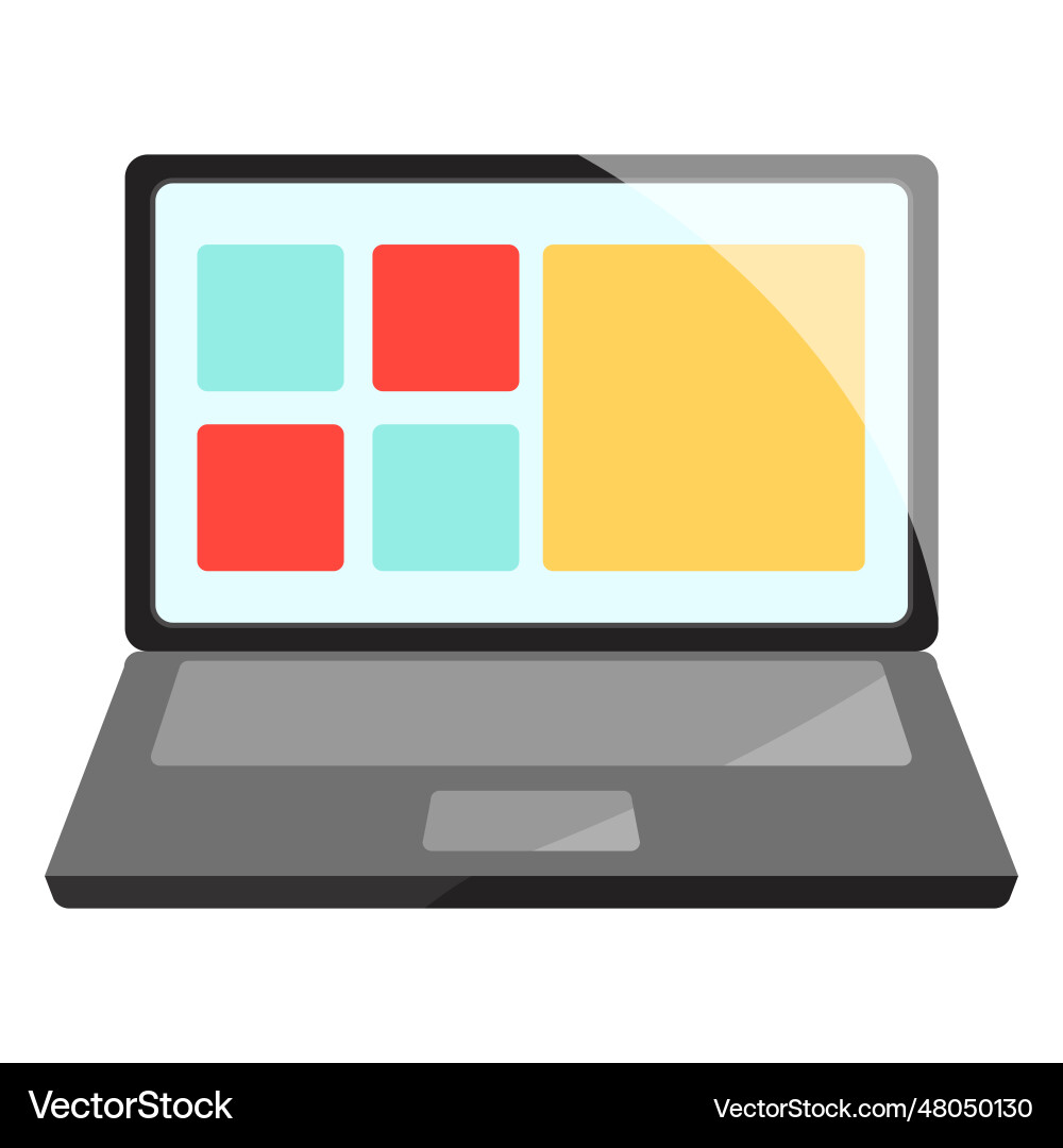 Computer laptop icon Royalty Free Vector Image