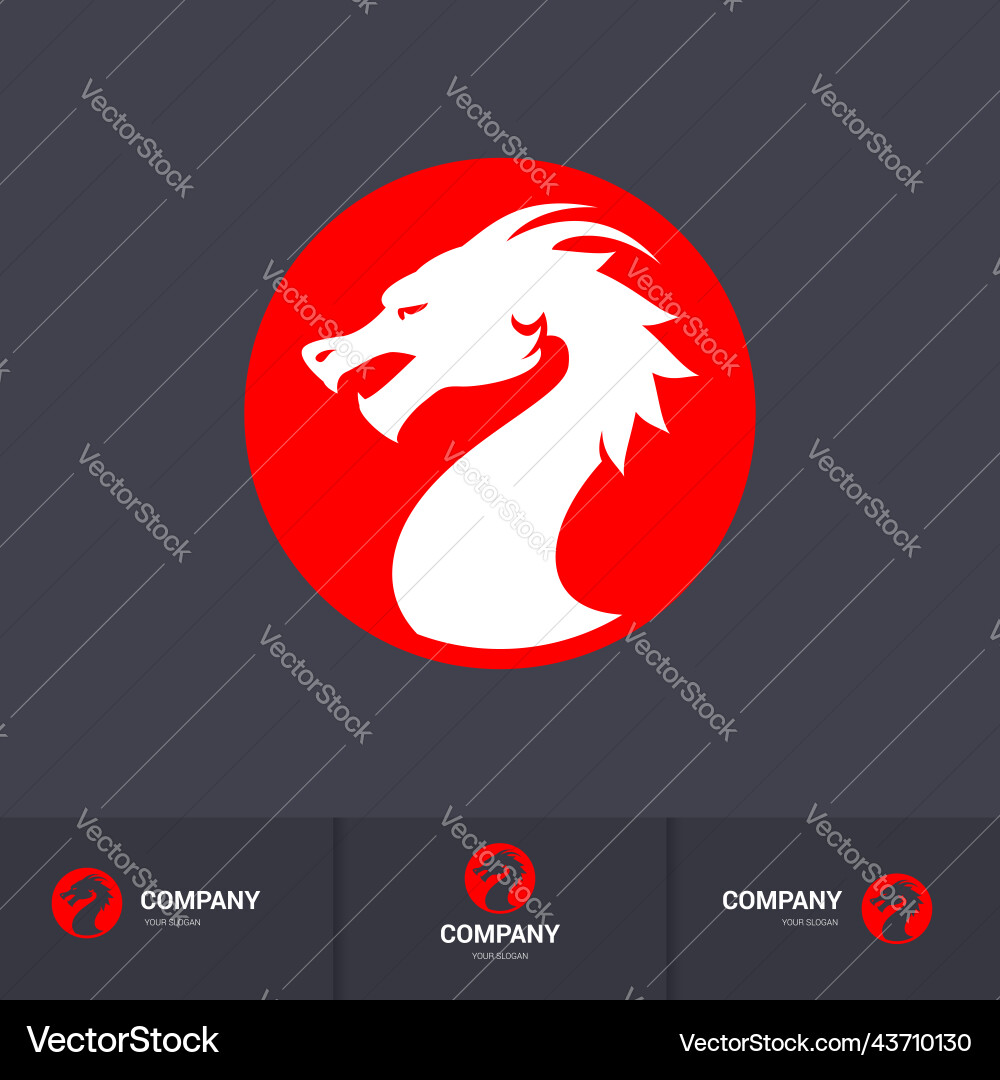 Dragon head Royalty Free Vector Image - VectorStock