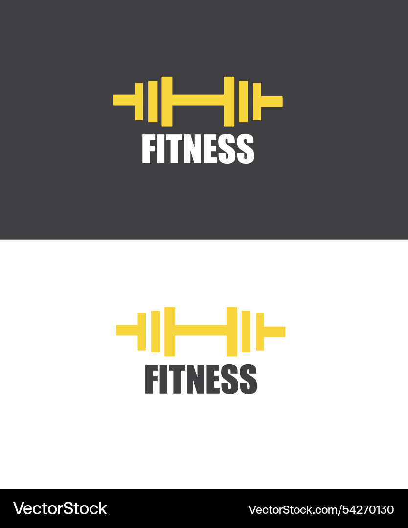 Fitness club logo image Royalty Free Vector Image