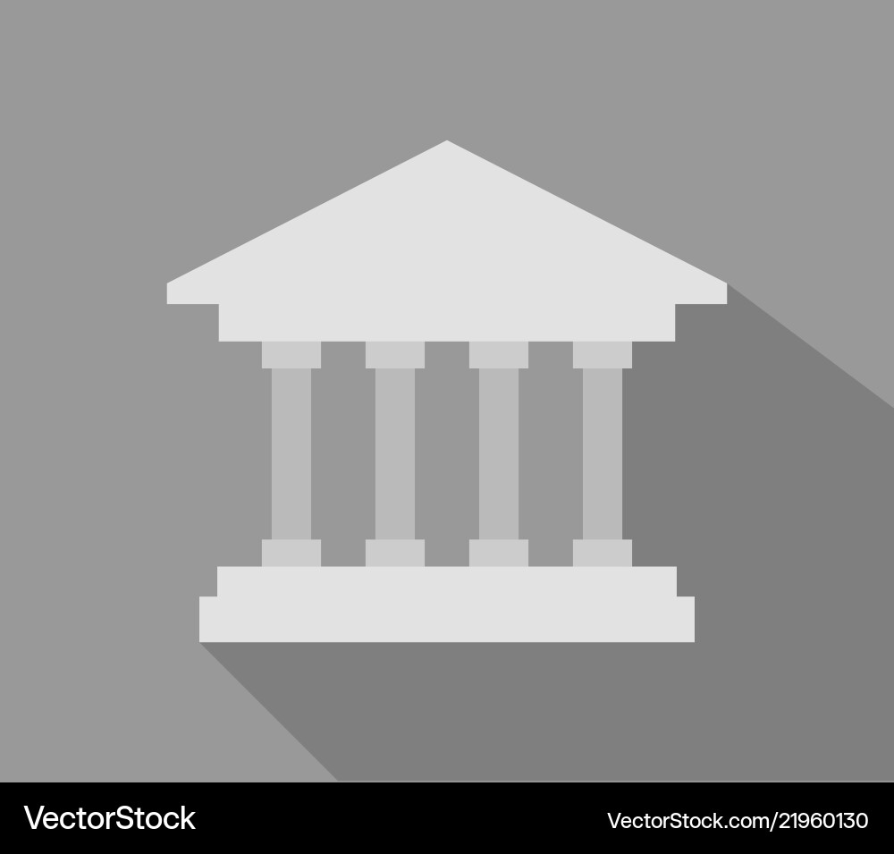 Greek temple icon Royalty Free Vector Image - VectorStock