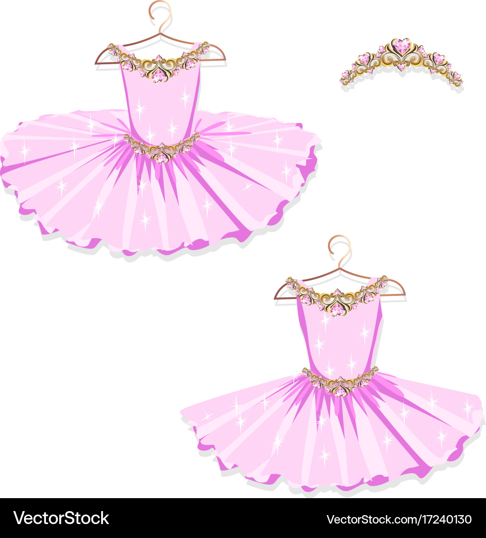 Pink tutu on the hanger Royalty Free Vector Image
