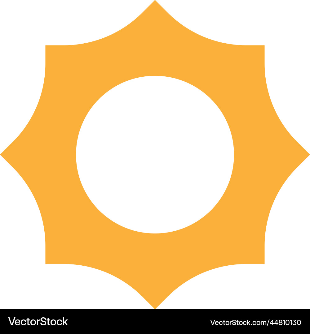 Sun icon design template isolated Royalty Free Vector Image