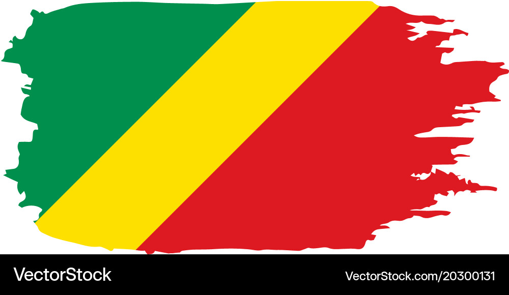 Congo flag Royalty Free Vector Image - VectorStock