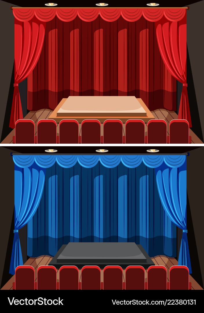 Empty Stage Background Royalty Free Vector Image