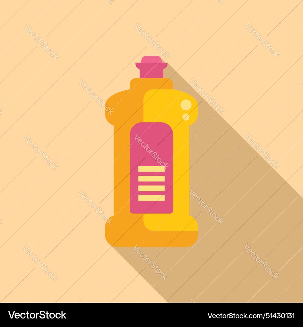 Flat design cleaning product bottle icon Vector Image
