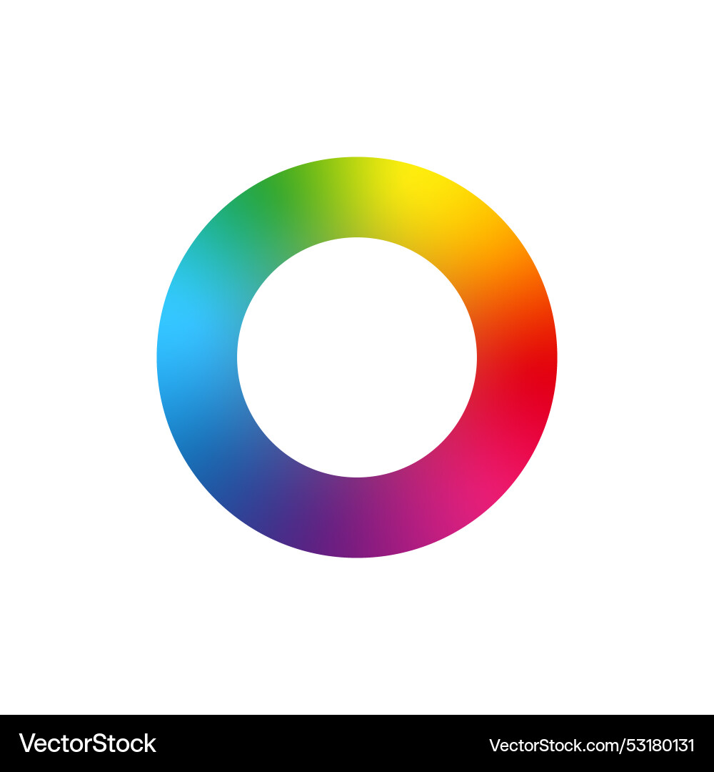 Rgb color wheell palette eps 10 Royalty Free Vector Image