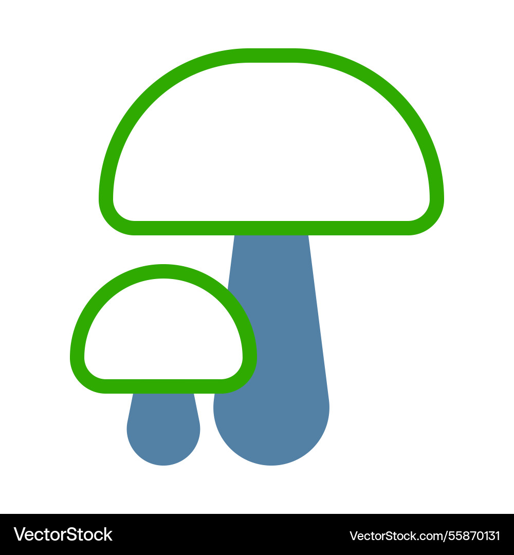 Simple mushroom icon design Royalty Free Vector Image