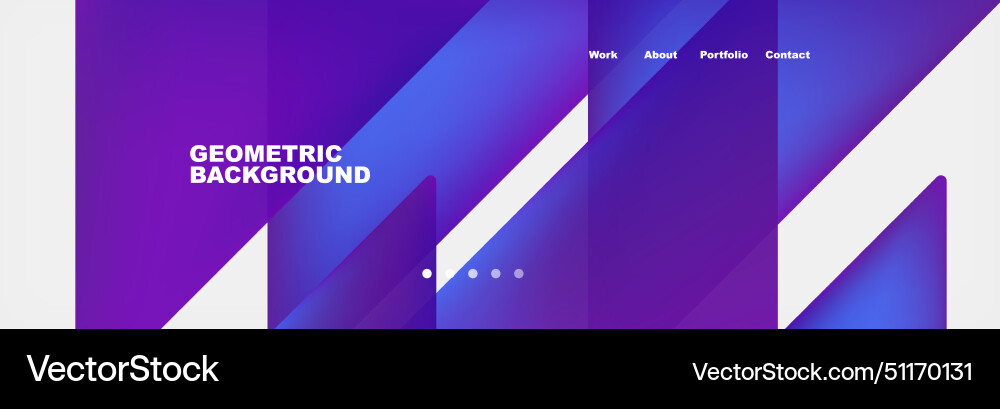 Vivid purple and azure geometric background Vector Image