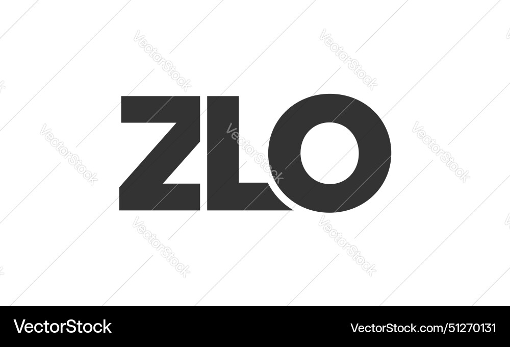 Zlo logo design template with strong and modern Vector Image