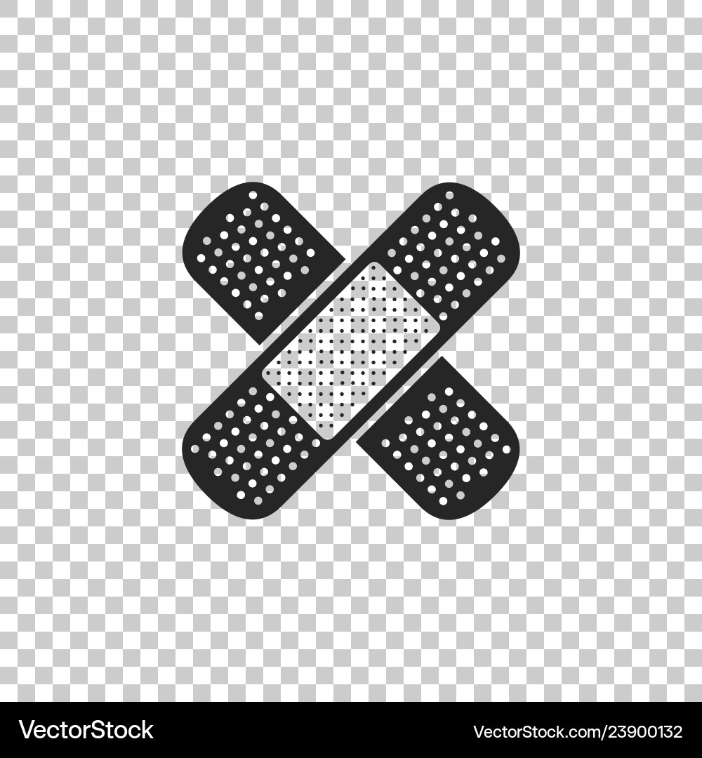 Bandage Gips-Symbol auf transparentem Hintergrund Vektorbild