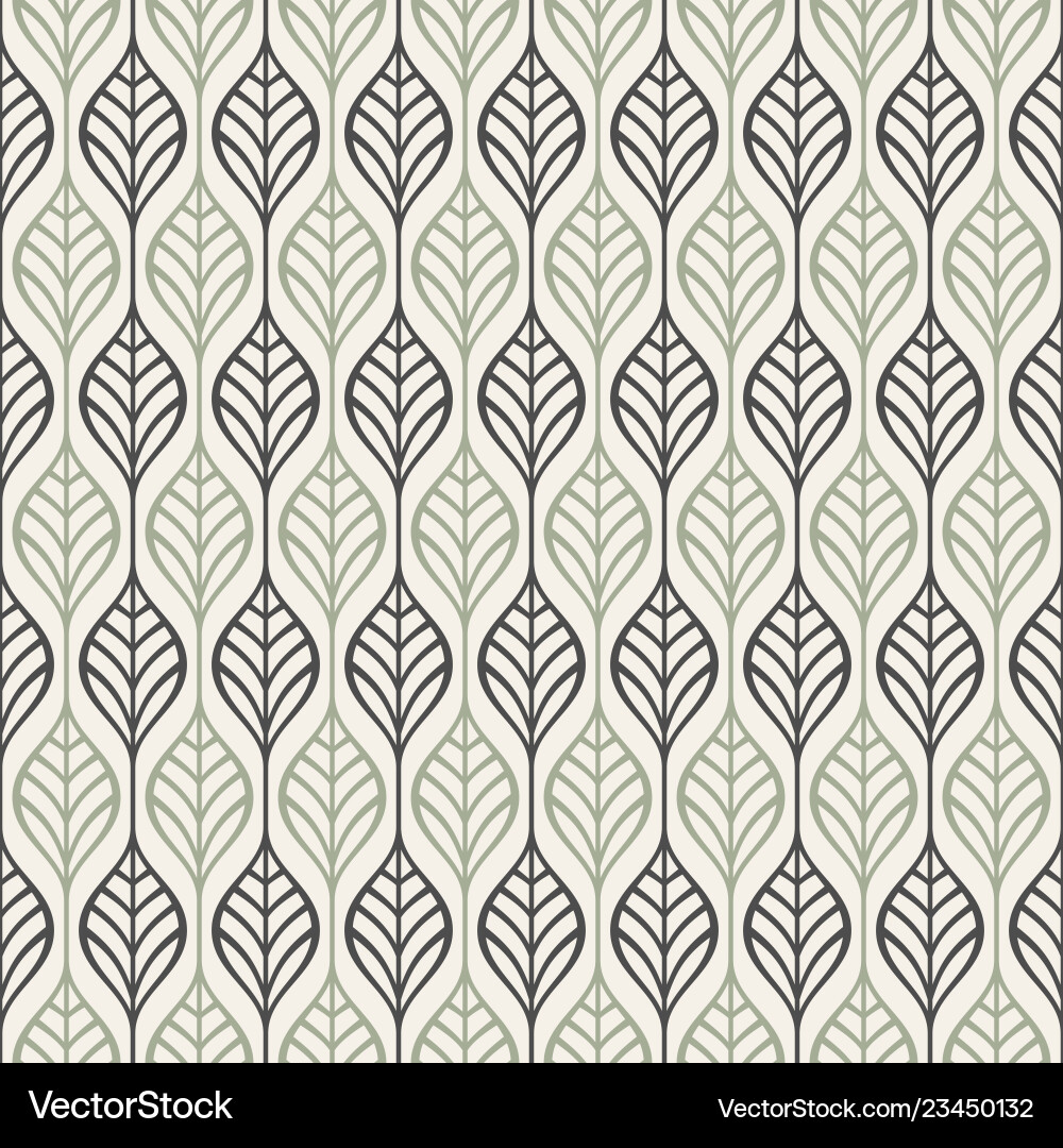Elegant Leaf Pattern Royalty Free Vector Image