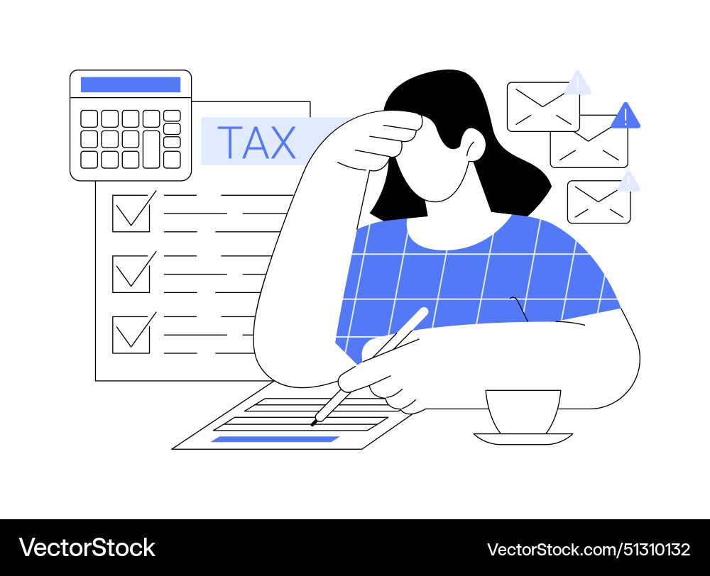 Filling paper form isolated cartoon Royalty Free Vector