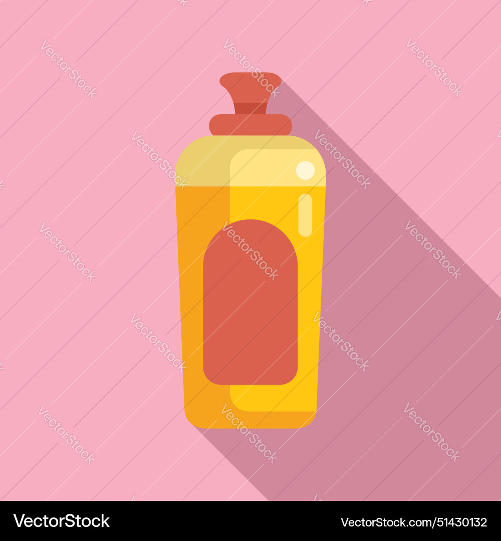 Flat design shampoo bottle icon Royalty Free Vector Image