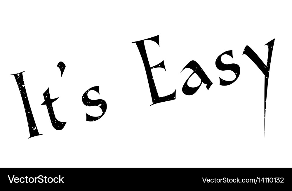 It s easy rubber stamp Royalty Free Vector Image
