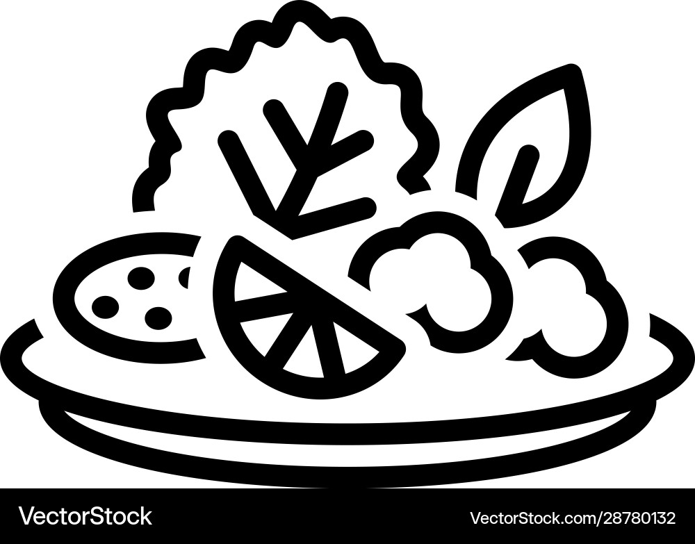 Salad Royalty Free Vector Image - VectorStock