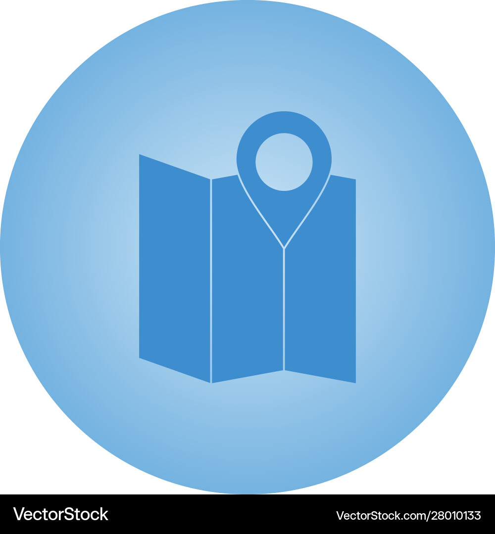 Beautiful mark on maps glyph icon Royalty Free Vector Image