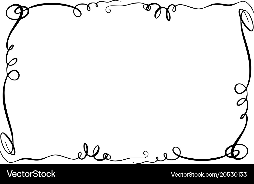 Decorative Flourish Frame Royalty Free Vector Image