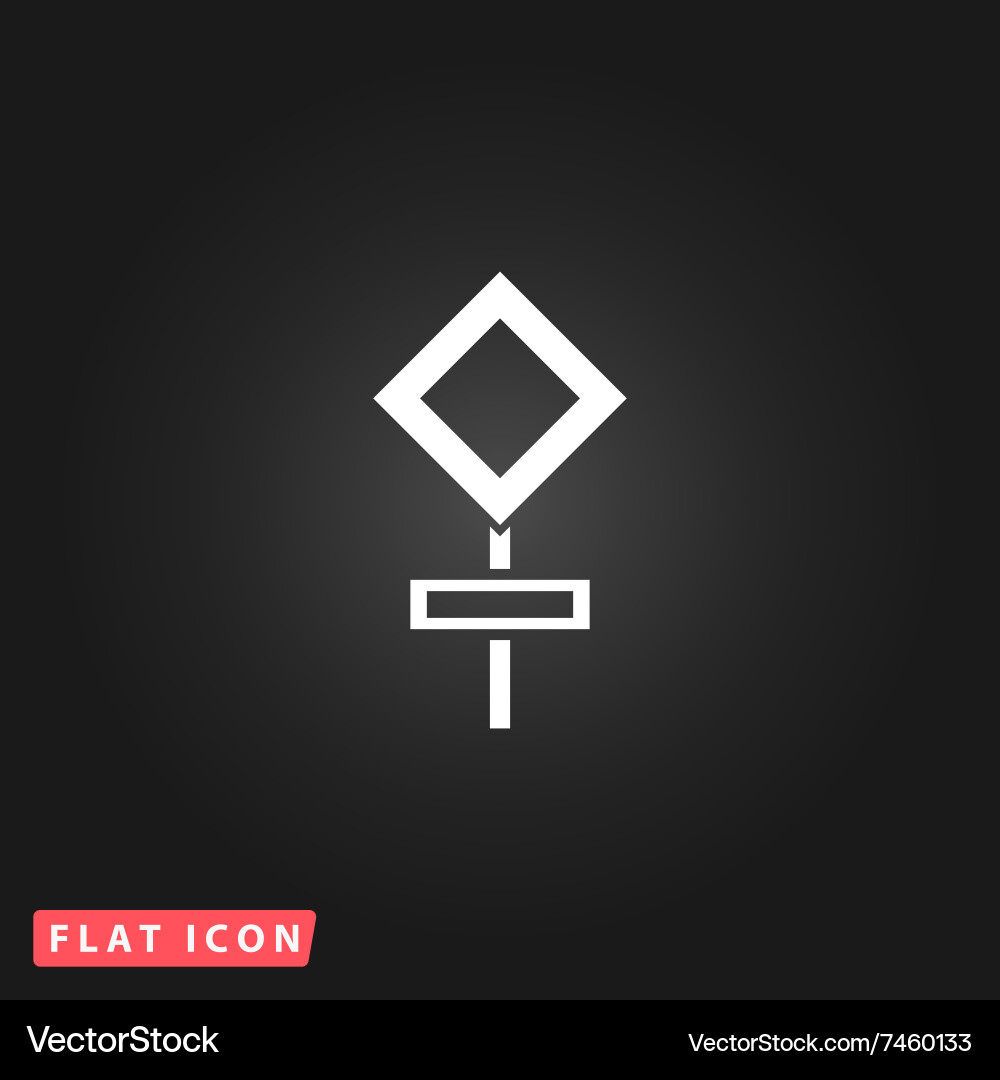 Empty road sign Royalty Free Vector Image - VectorStock