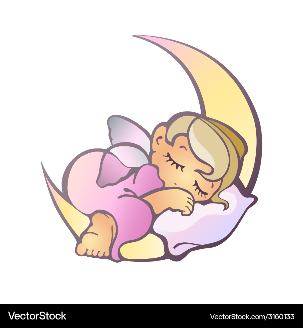 Newborn girl Royalty Free Vector Image - VectorStock