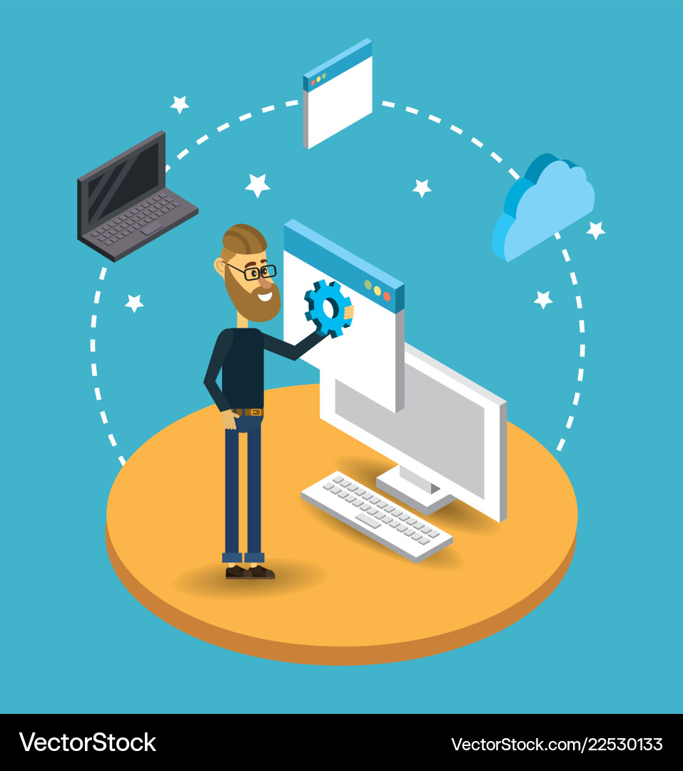 Suche Motor Cartoon Lizenzfreies Vektorbild - VectorStock