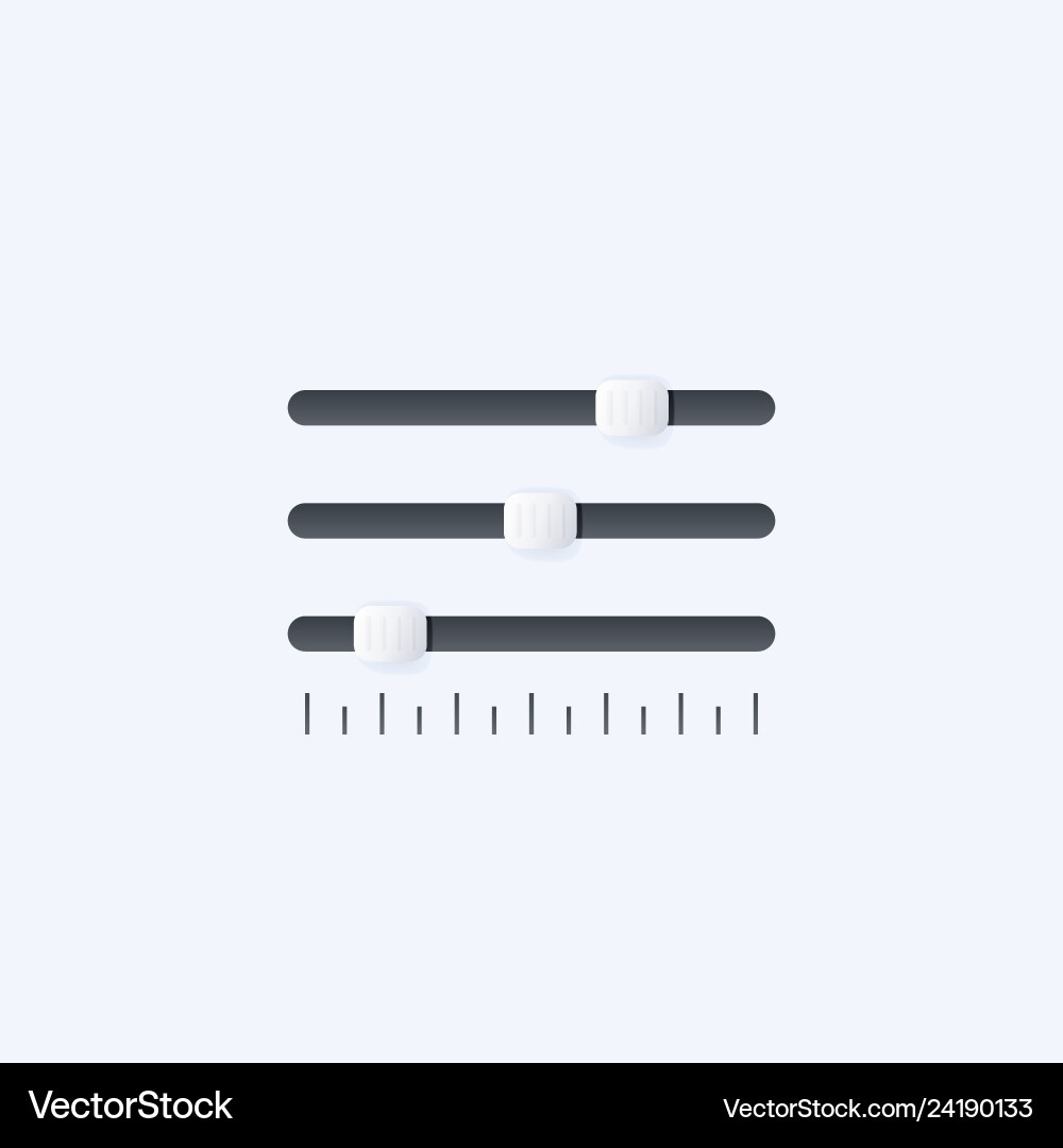 Slider bar Royalty Free Vector Image - VectorStock