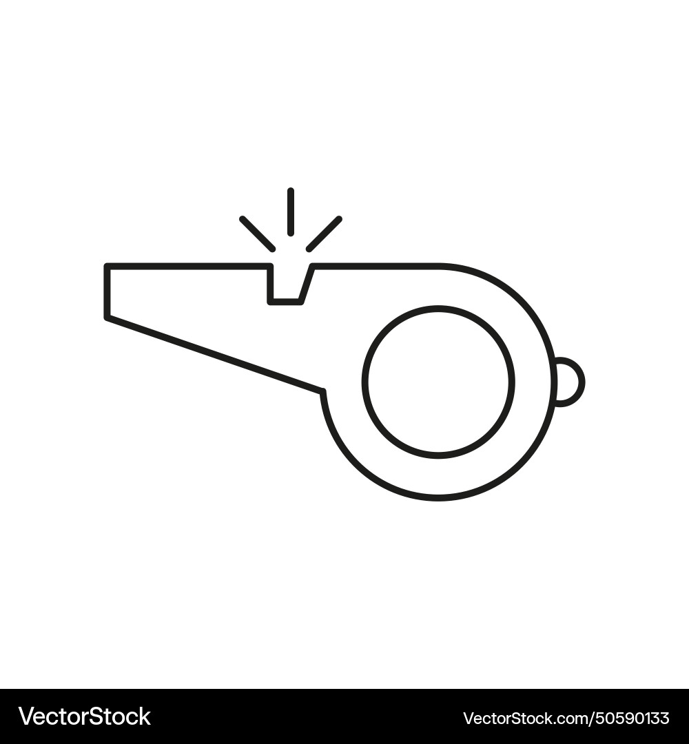 Sport whistle icon Royalty Free Vector Image - VectorStock