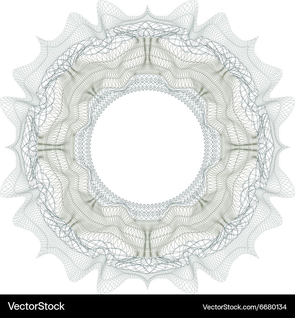 Guilloche dekorative Element für Design certificat