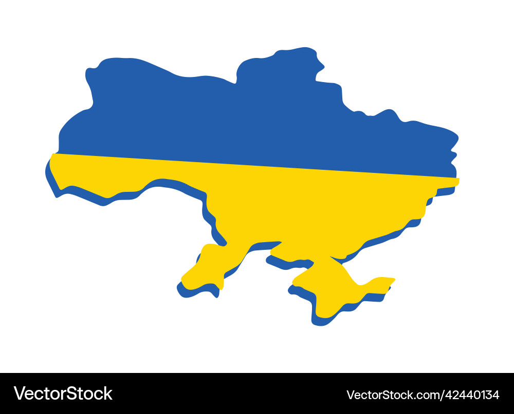 Map of ukraine - simple hand drawn sketch style Vector Image
