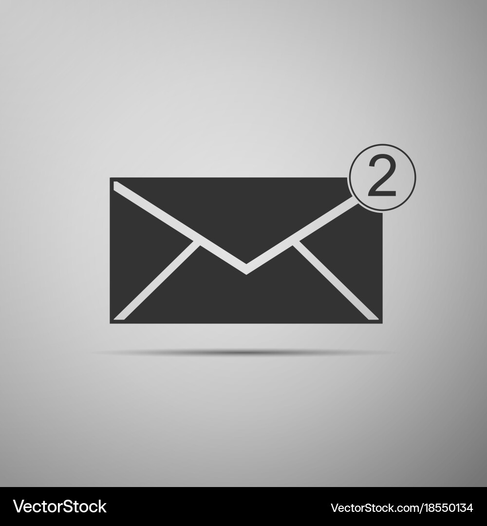 New email incoming message sms envelope icon – Royalty-Free Vector ...