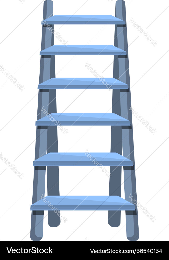Tall ladder icon cartoon style Royalty Free Vector Image