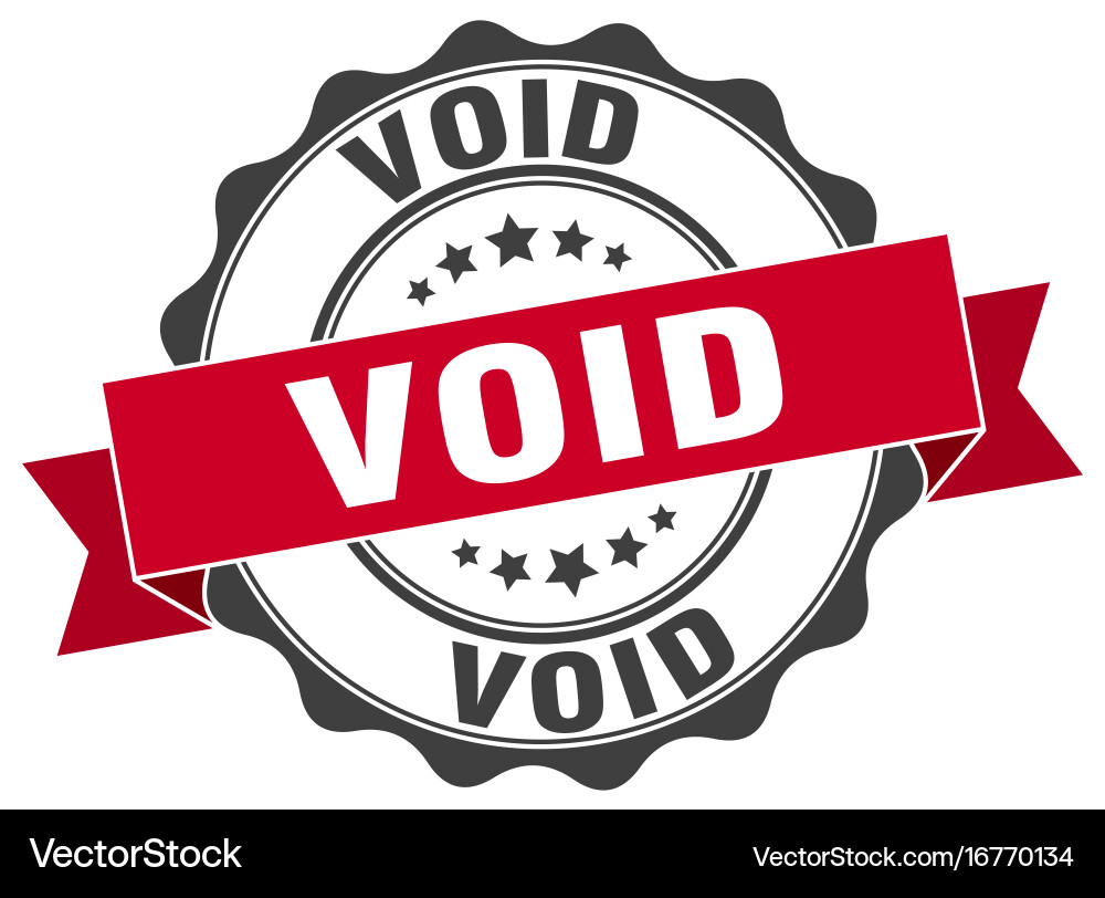 Void stamp sign seal Royalty Free Vector Image