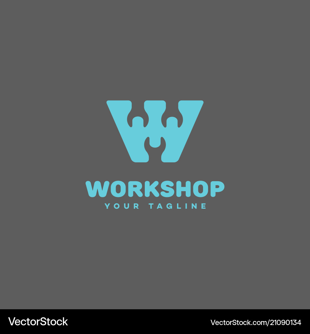 Workshop logo Royalty Free Vector Image - VectorStock