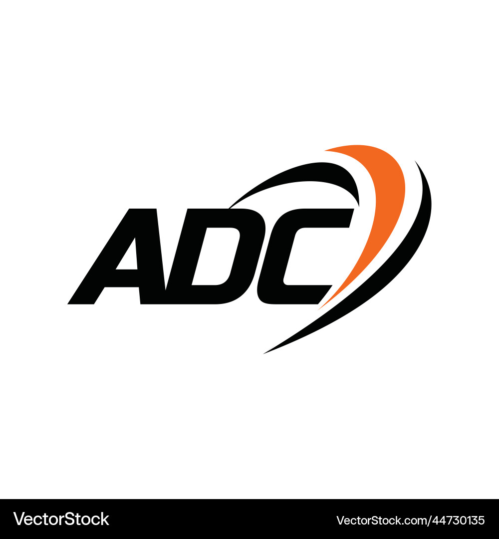 Adc monogram logo Royalty Free Vector Image - VectorStock