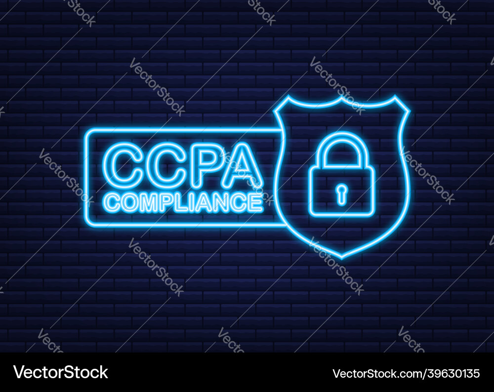 Ccpa great design for any purposes security Vector Image