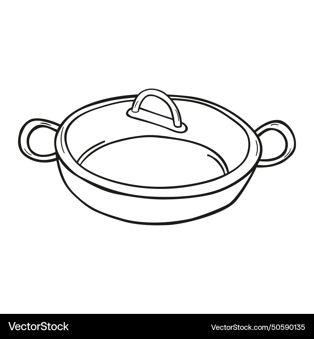 Frying pan icon Royalty Free Vector Image - VectorStock